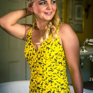 Ostomy / Stoma Swimsuit in Mellow Yellow - Cancer Intimates